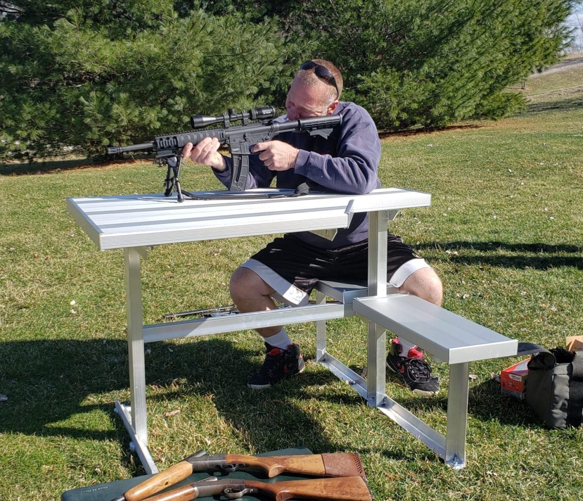 Universal Marksman Bench - Lightweight aluminum all-weather table
